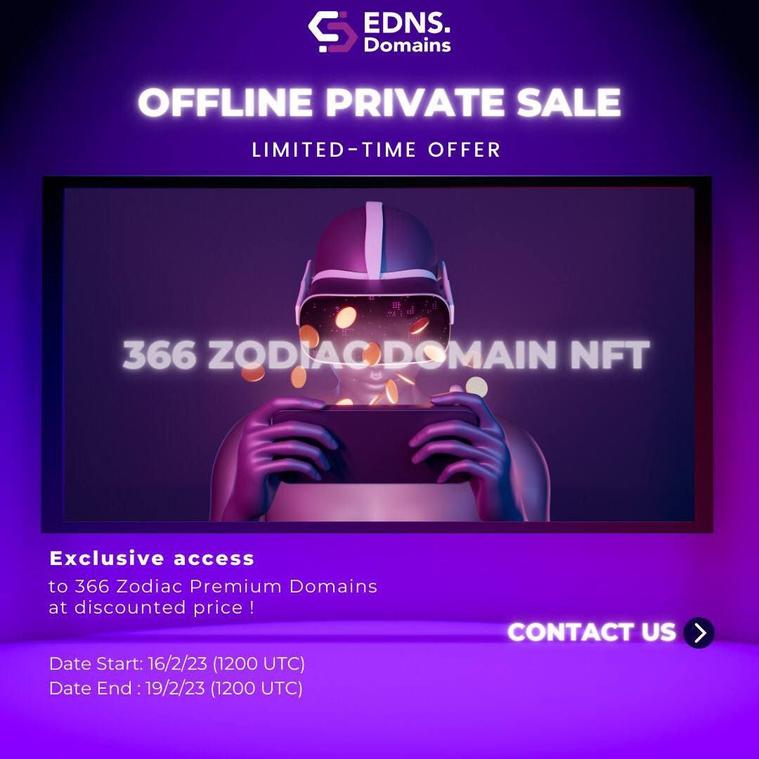 Offline Private Sale Round 1 for 366 Zodiac Domain NFT | by Delphino.nft | Medium