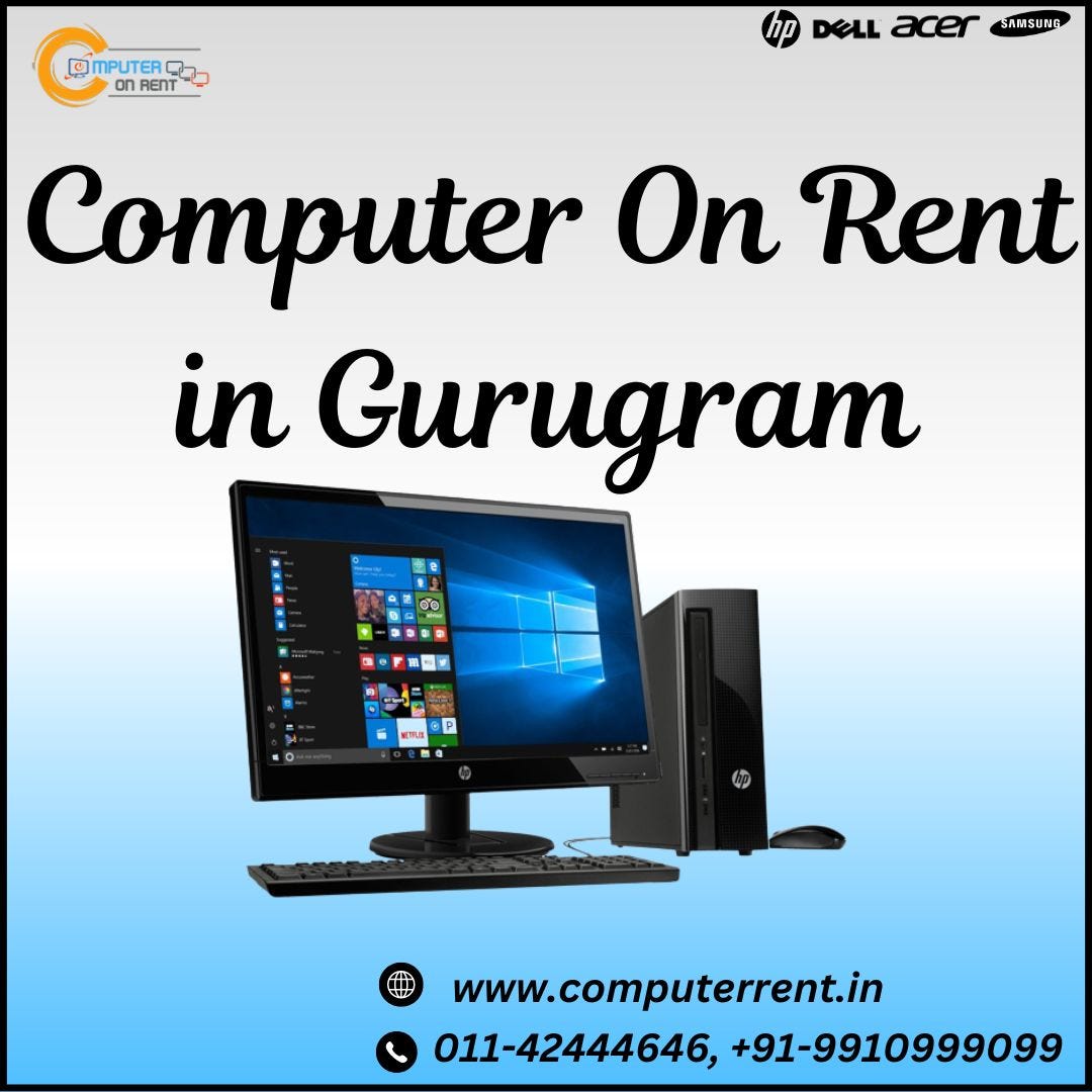 Computer on rent in Gurugram! 9910999099 - Computer on rent - Medium