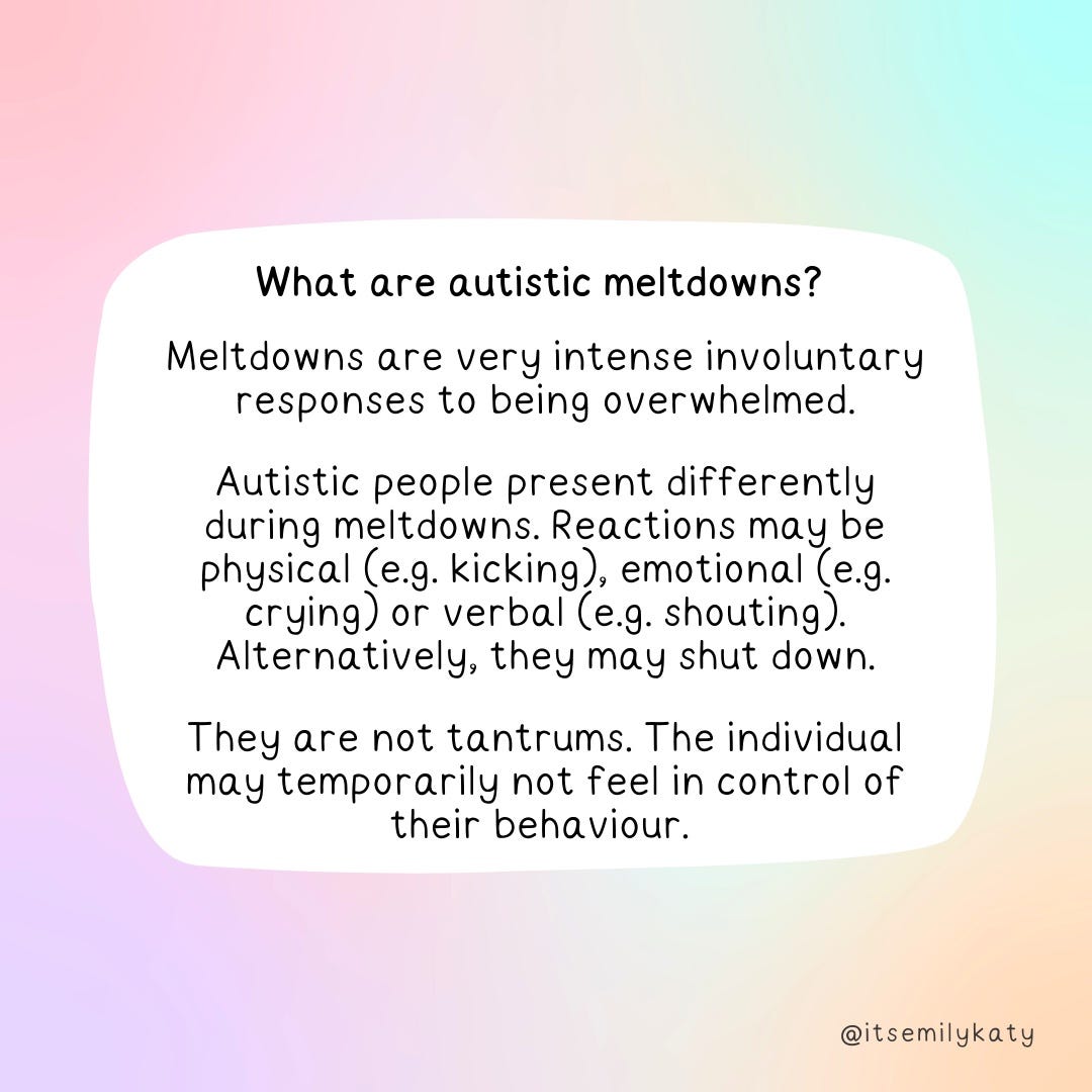 Autistic Meltdowns Serve a Functional Role in Emotional Processing | by ...