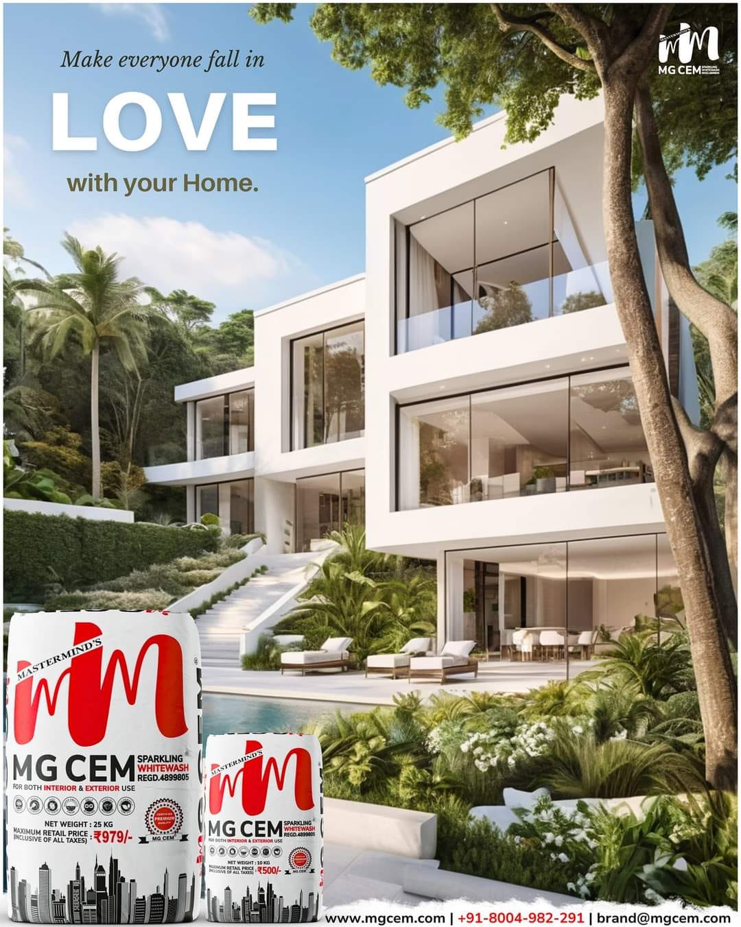 Unleash the Elegance of MG CEM Premium White Wash and Make Everyone ...