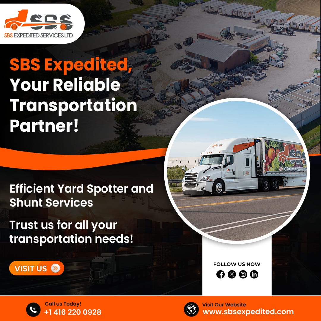 Streamlining Freight Transport: SBS Expedited Leading the Way in Canada | by Anuj Sharma | May ...