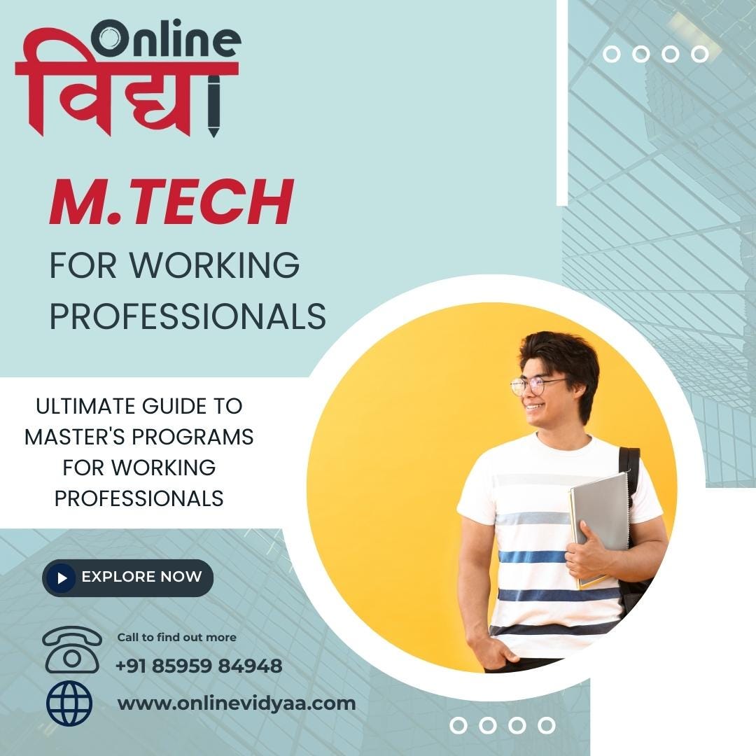 Ultimate Guide to Pursuing a Masters program for Working Professionals ...