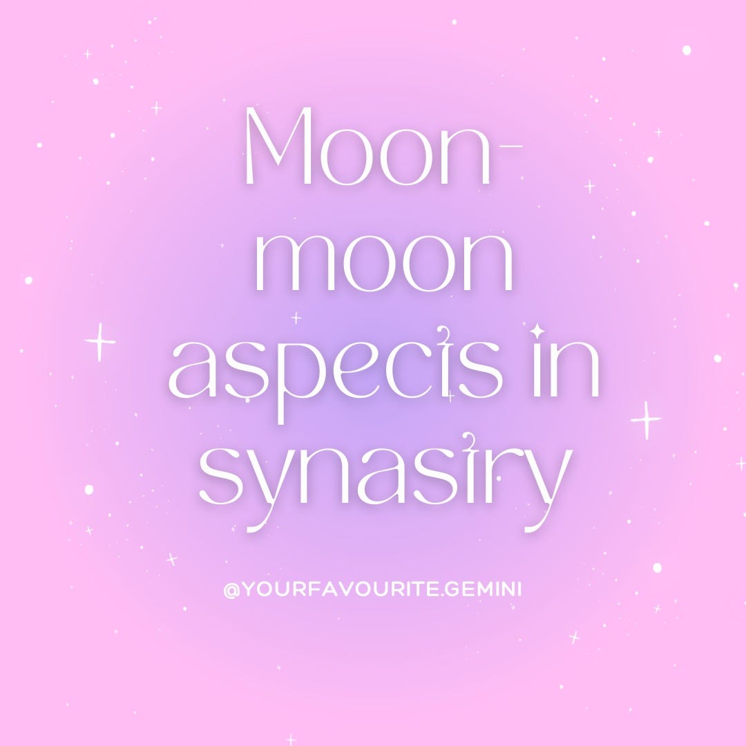 Moon-Moon Aspects: Synastry Edition | by yourfavourite.gemini | Medium