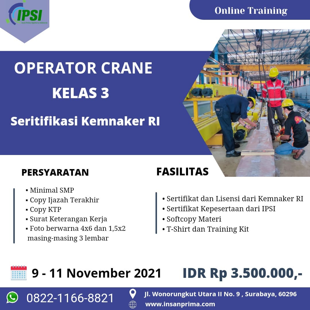 OPERATOR CRANE KELAS 3 - DenyIpsi - Medium