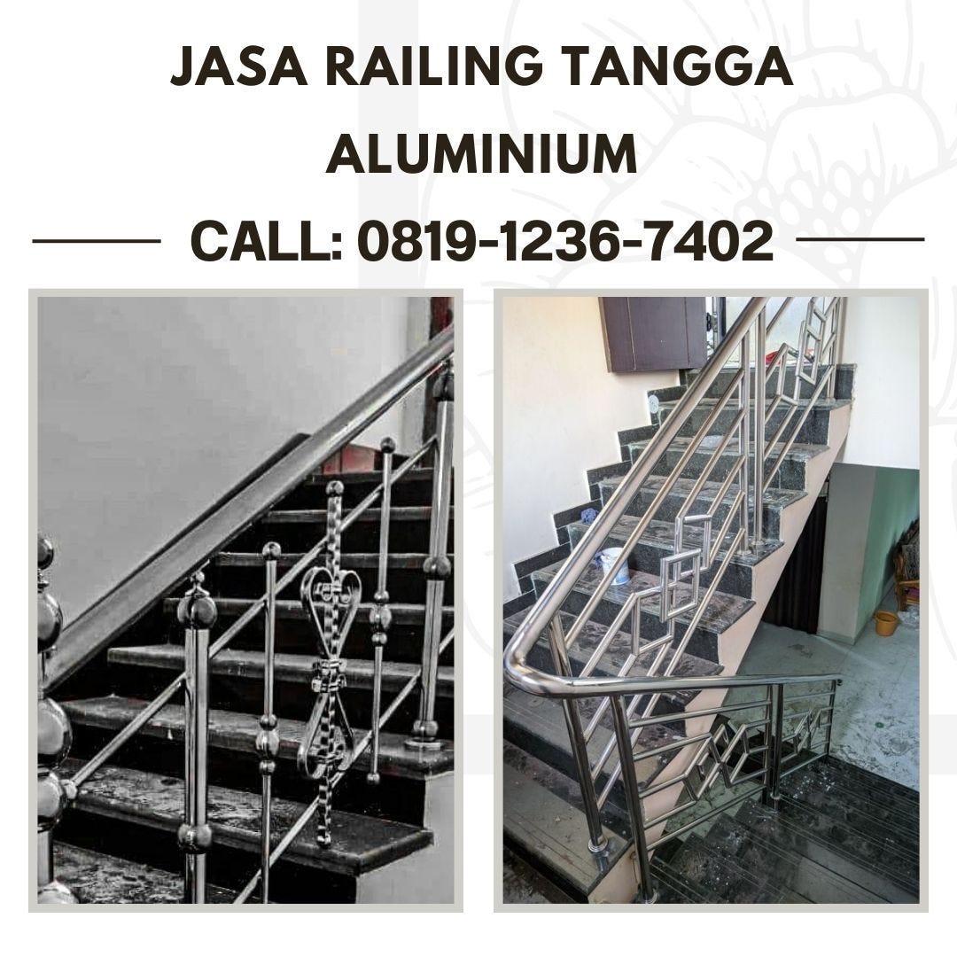 REKOMENDASI, Call 0819–1236–7402, Railing Tangga Aluminium di Wonoboyo ...
