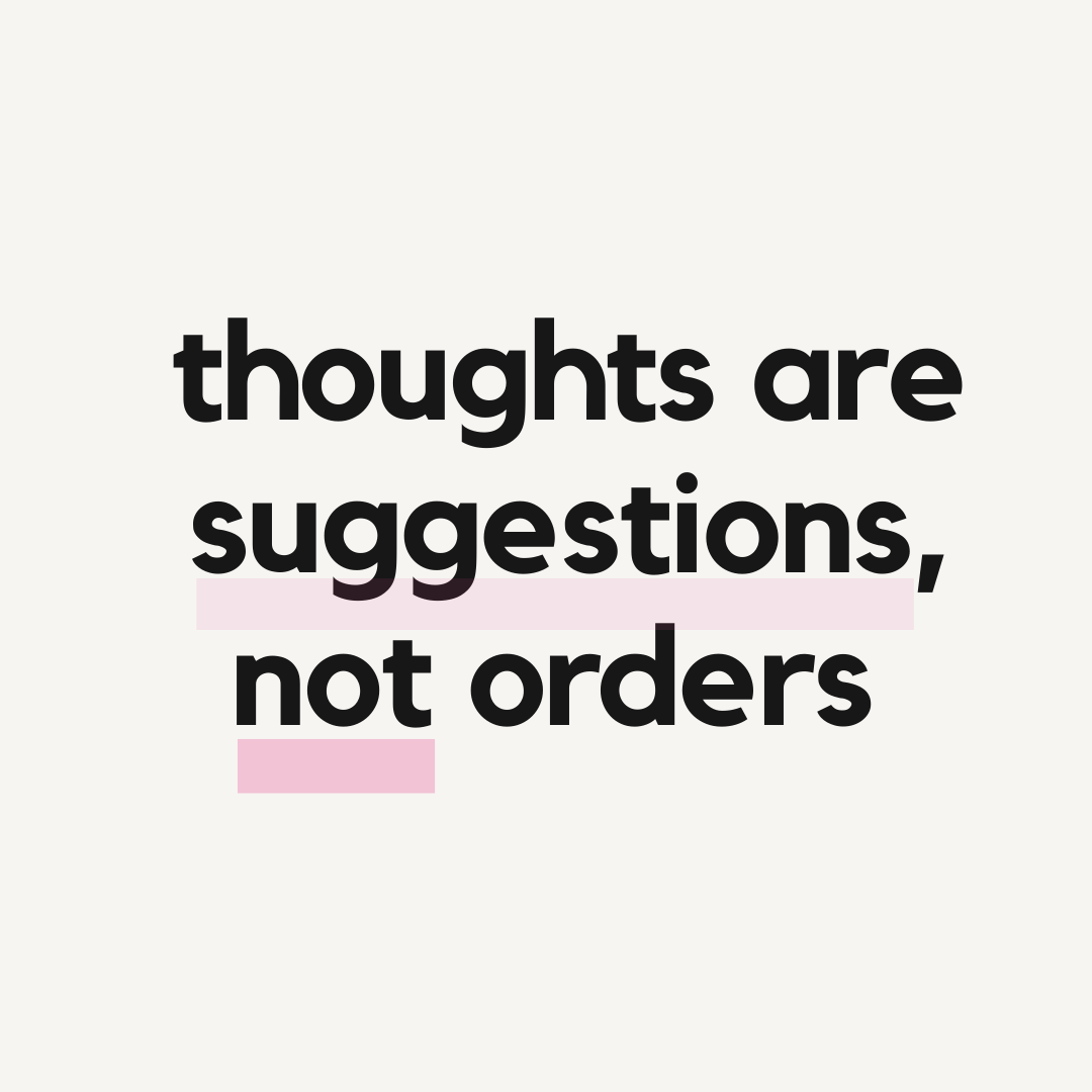 “Thoughts are suggestions, not orders” : 5 sentences that changed my ...