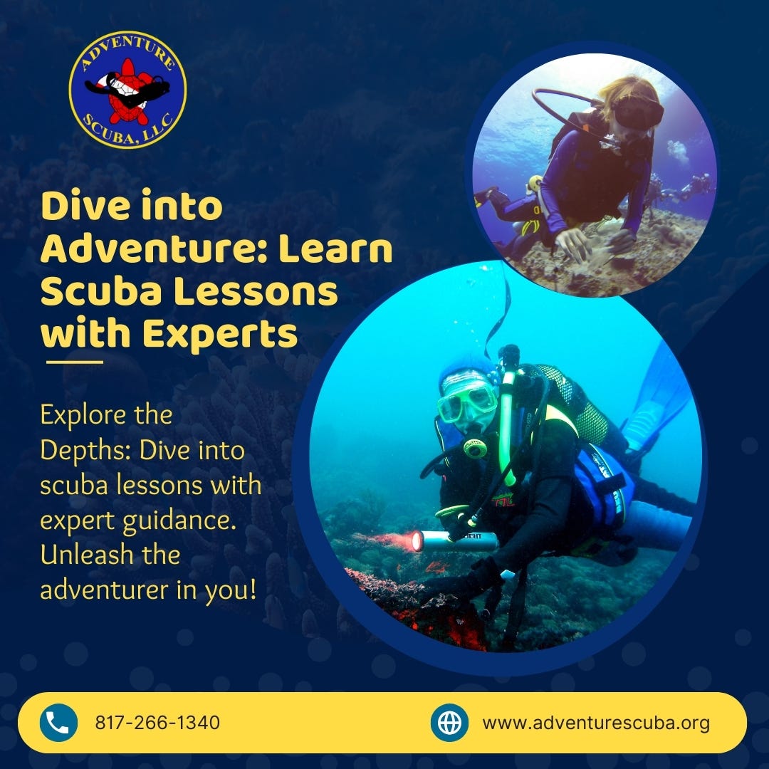 Dive into Adventure: Scuba Lessons in Fort Worth - Adventure Scuba, LLC ...