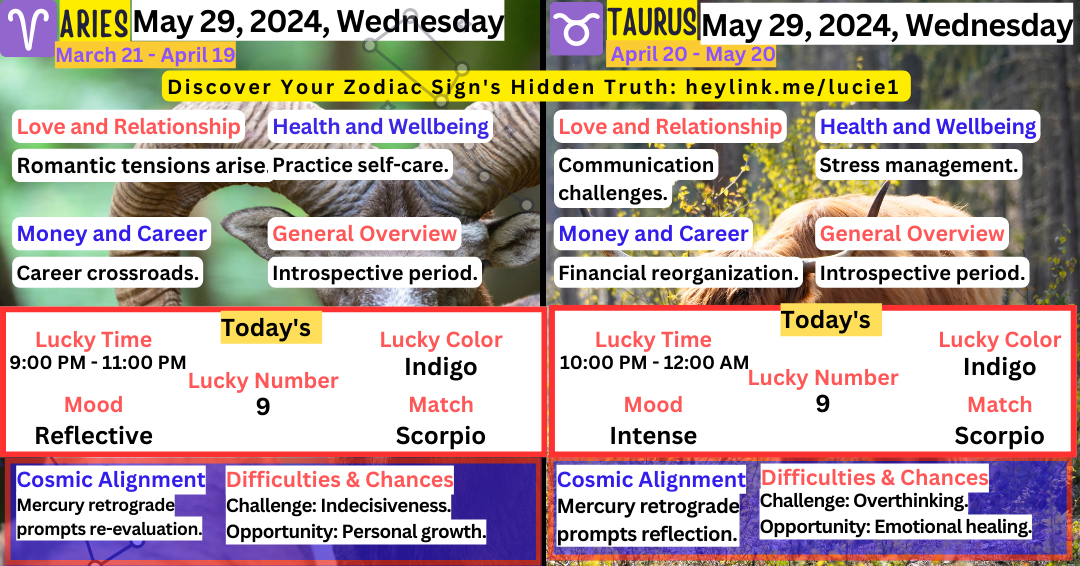 The daily horoscopes for May 29, 2024, Wednesday | by Astro Guru | May ...