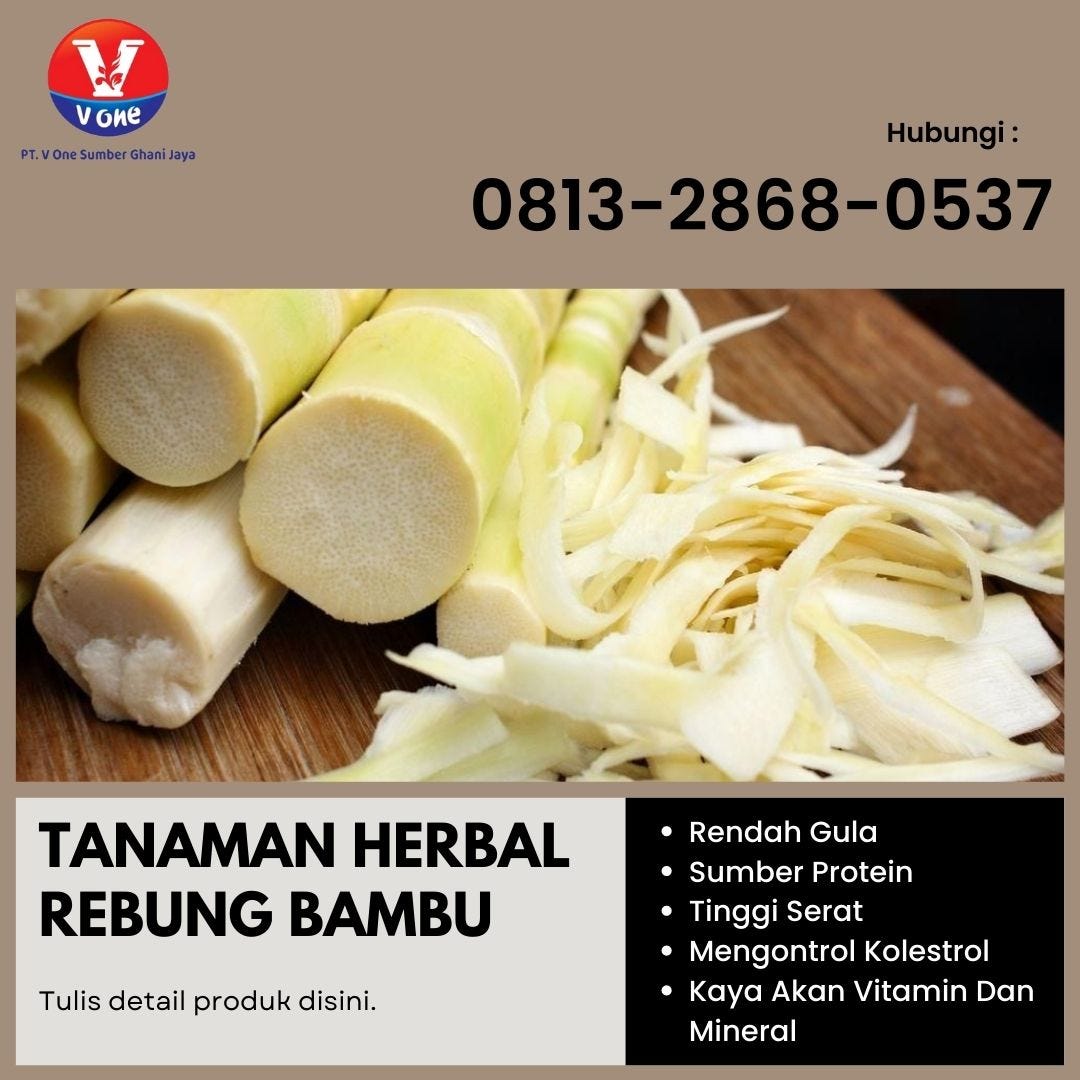 DARI KEBUN LANGSUNG!!! CALL 0813–2868–0537, Herbal Rebung Bambu Apus ...
