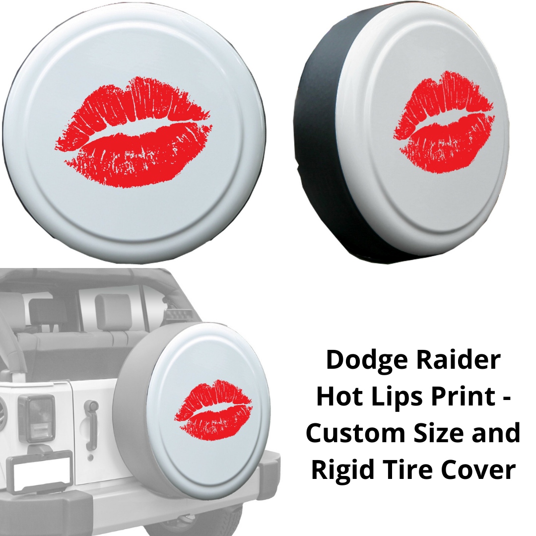 Dodge Raider Hot Lips Print — Custom Size and Rigid Tire Cover | Boomco ...