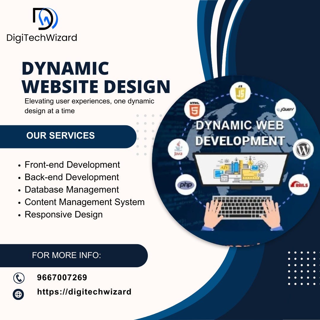 Best Dynamic Website Design Services in India - Digitech Wizard - Medium