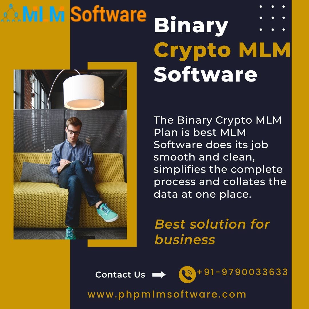 Binary Crypto MLM Software. The Binary Crypto MLM Plan is the… | by Phpmlmsoftware | Medium