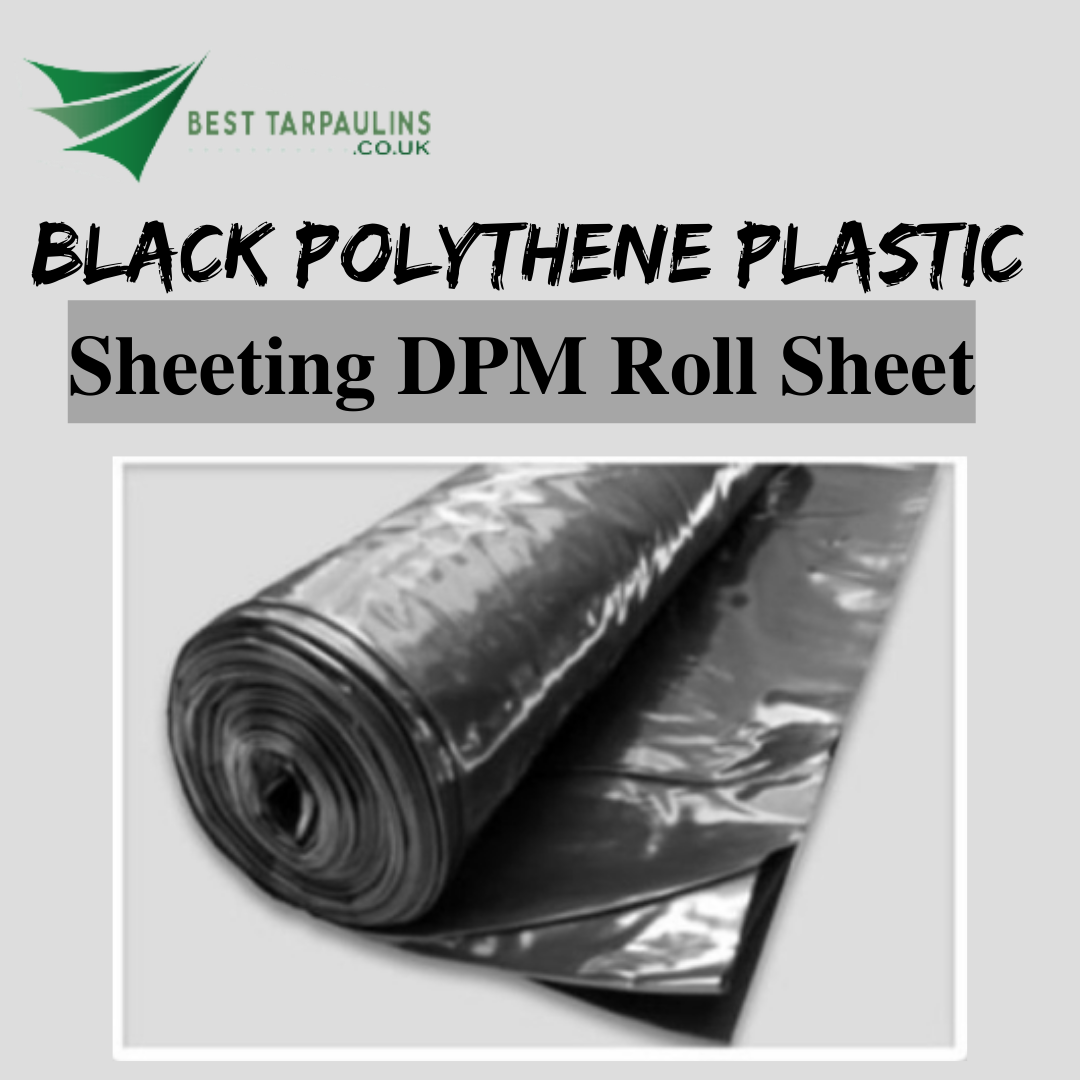 Black Polythene Plastic Sheeting DPM Roll Sheet. - Besttarpaulins - Medium