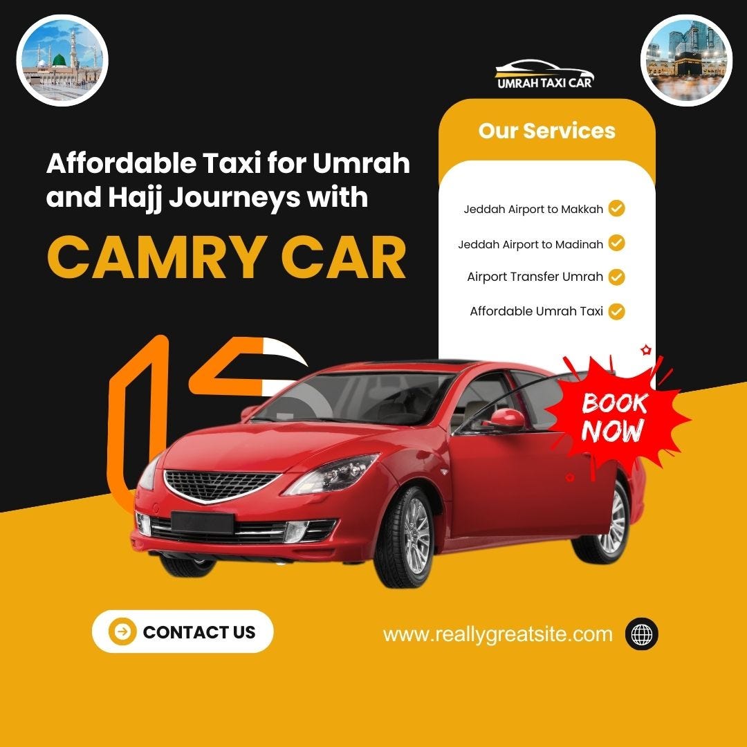 Affordable Umrah and Hajj Taxi Service with Comfortable CAMRY Rides - UMRAHTAXICAR - Medium
