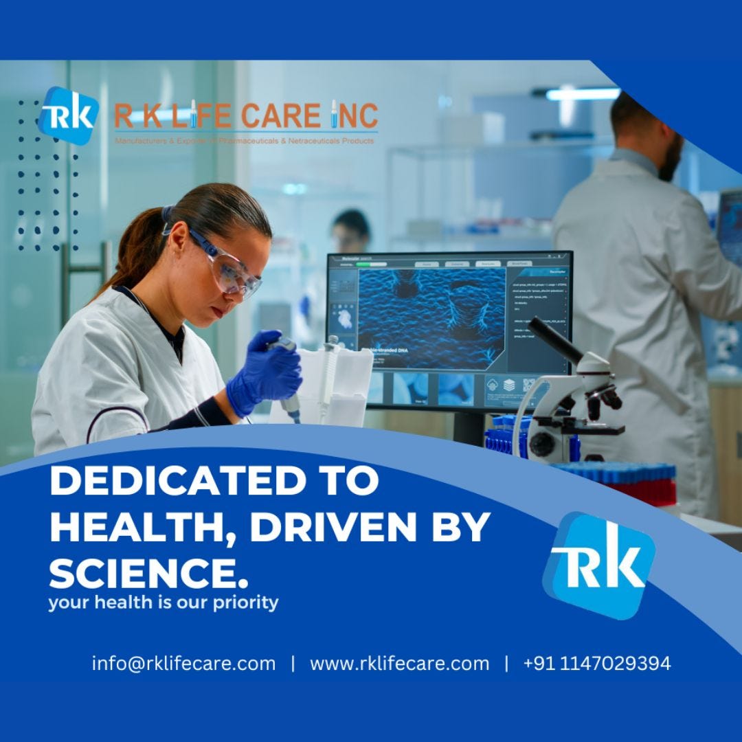 “RK Life Care is a Delhi-based pharmaceutical companies that specializes in manufacturing ...