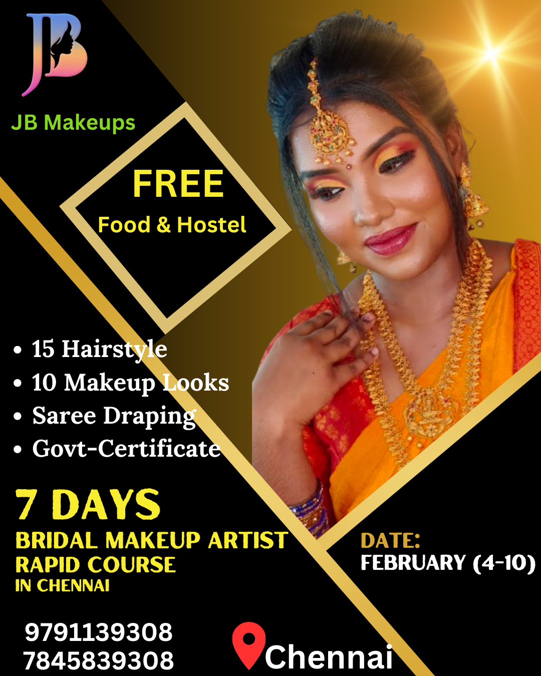 Learn Bridal Makeup At JB Makeup In Pattabiram, Avadi - Bharathi - Medium