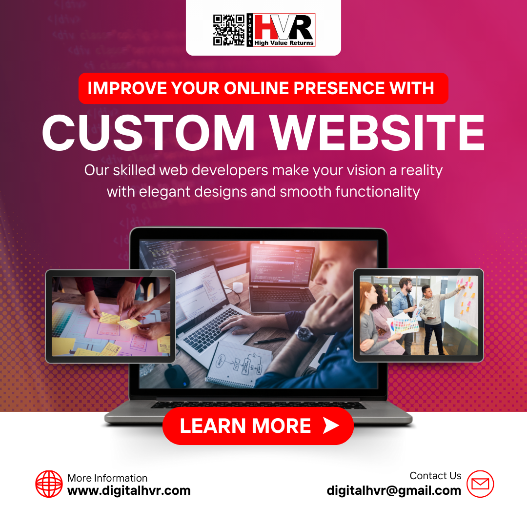 Improve Your Online Presence With Custom Website - Digital HVR - Medium
