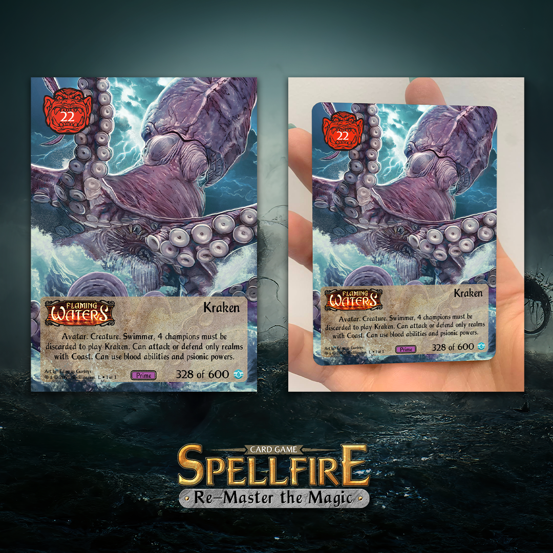 Cards Made For Two Realities 🎴. The Kraken is one of the most fearsome ...