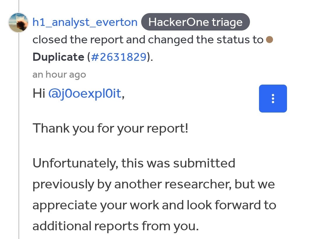 π First Bug Report Html Injection Vulnerability π΅οΈββοΈ By Yousef Tamer Aug 2024 Medium