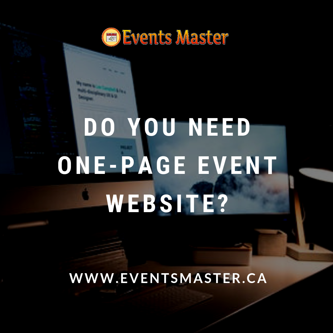 Want to publish one page website for your event? | by Events Master ...