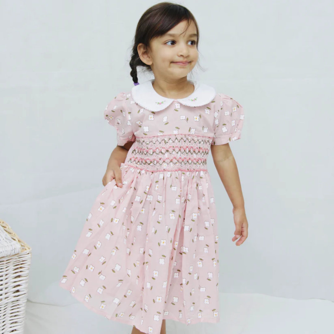 Hand Smocked Dresses - Elfin Kidz - Medium