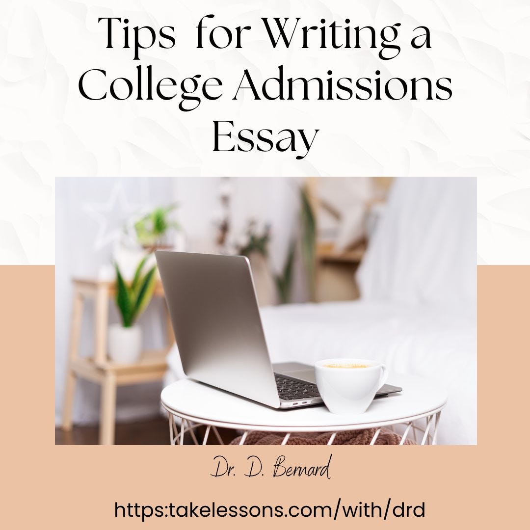 Tips for Writing a College Admissions Essay | Medium