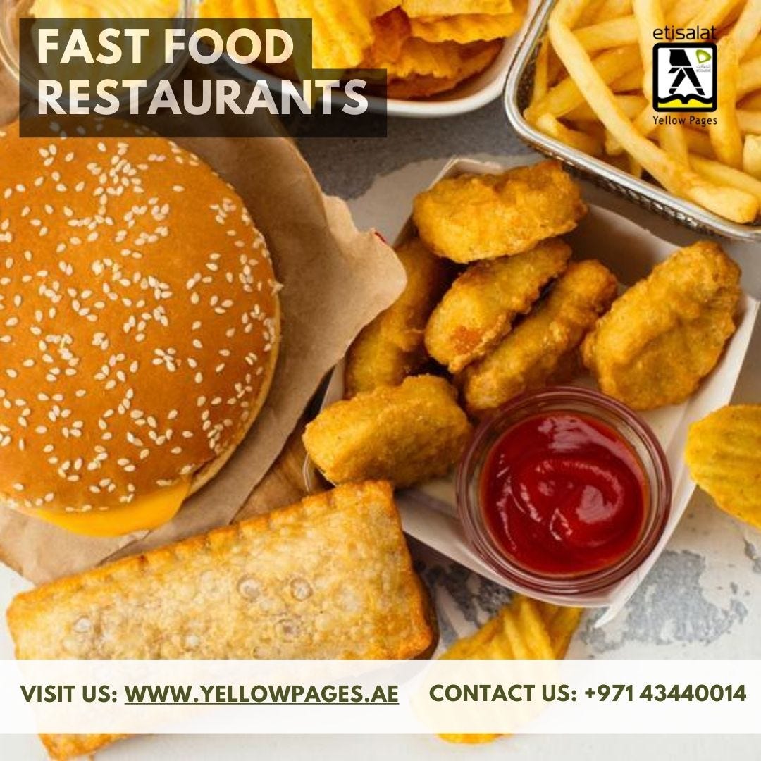 Find The UAE’s Best Fast Food Restaurants - mohmad ali - Medium