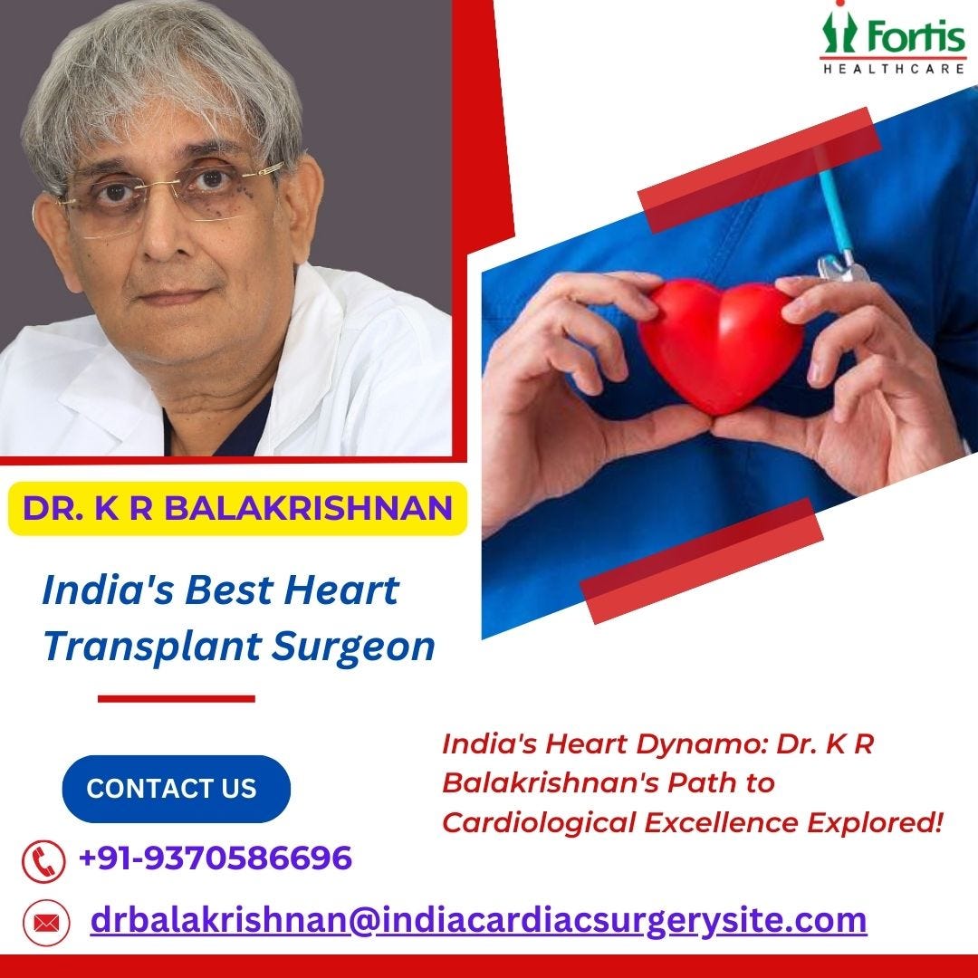 India’s Heart Dynamo: Dr. K R Balakrishnan’s Path to Cardiological ...