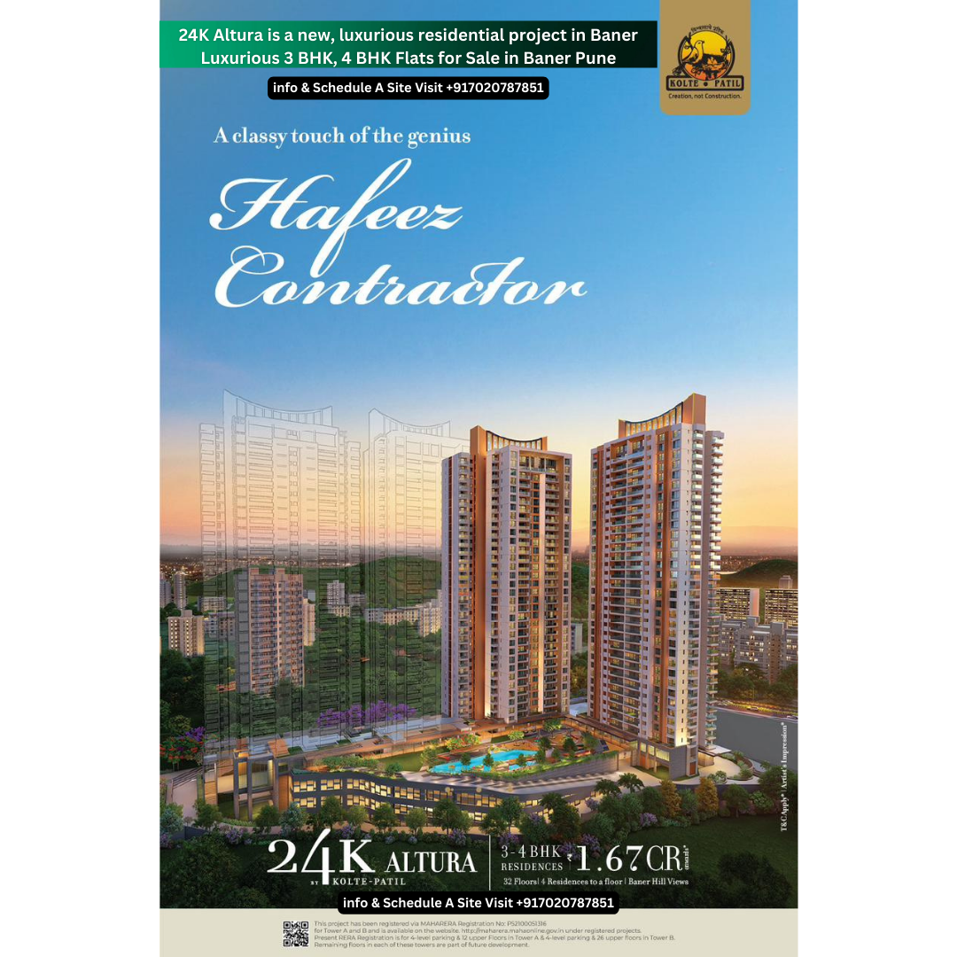 24 K Altura, Luxurious 3 BHK, 4 BHK Flats for Sale in Baner Pune ...