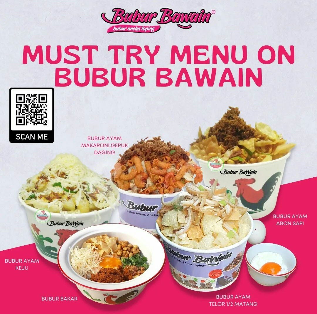 Menu Bubur bawain CALL:0813-2396-1237,KLIK: https://wa.me/+62 813-2396 ...