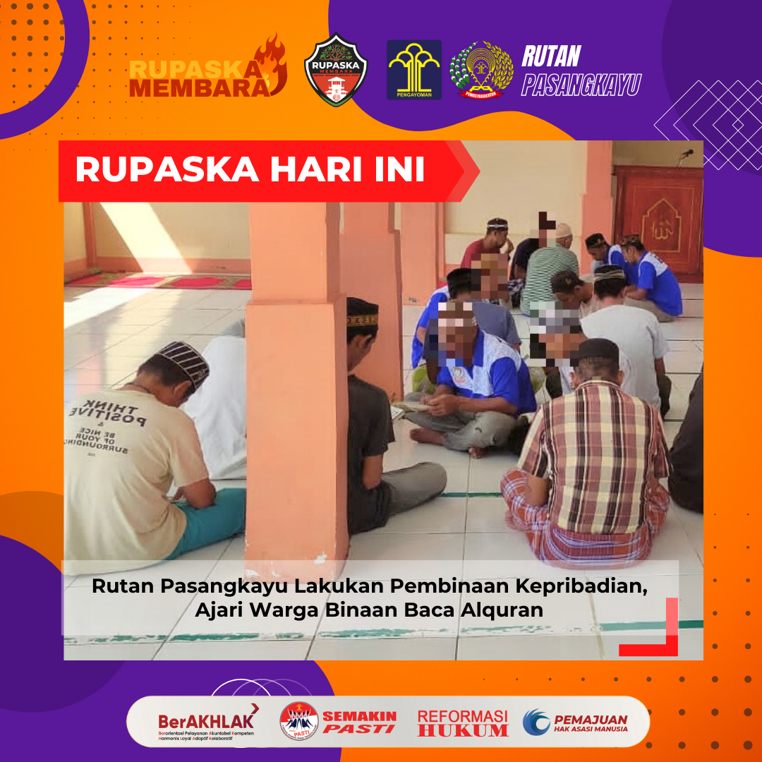 Rutan Pasangkayu Lakukan Pembinaan Kepribadian, Ajari Warga Binaan Baca ...