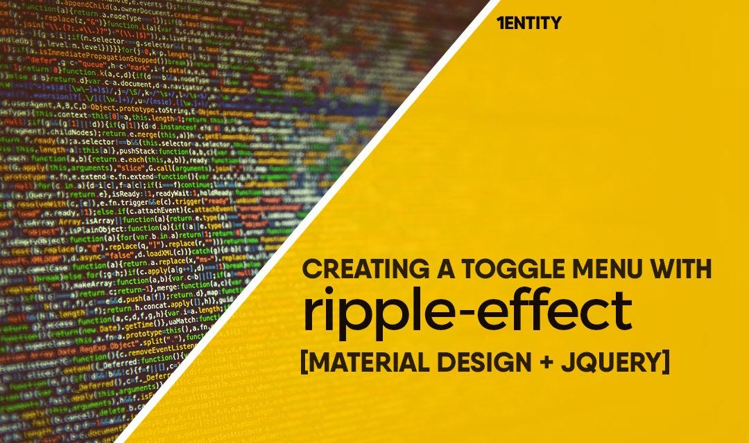 CREATING A TOGGLE MENU WITH RIPPLE-EFFECT [MATERIAL DESIGN + JQUERY ...