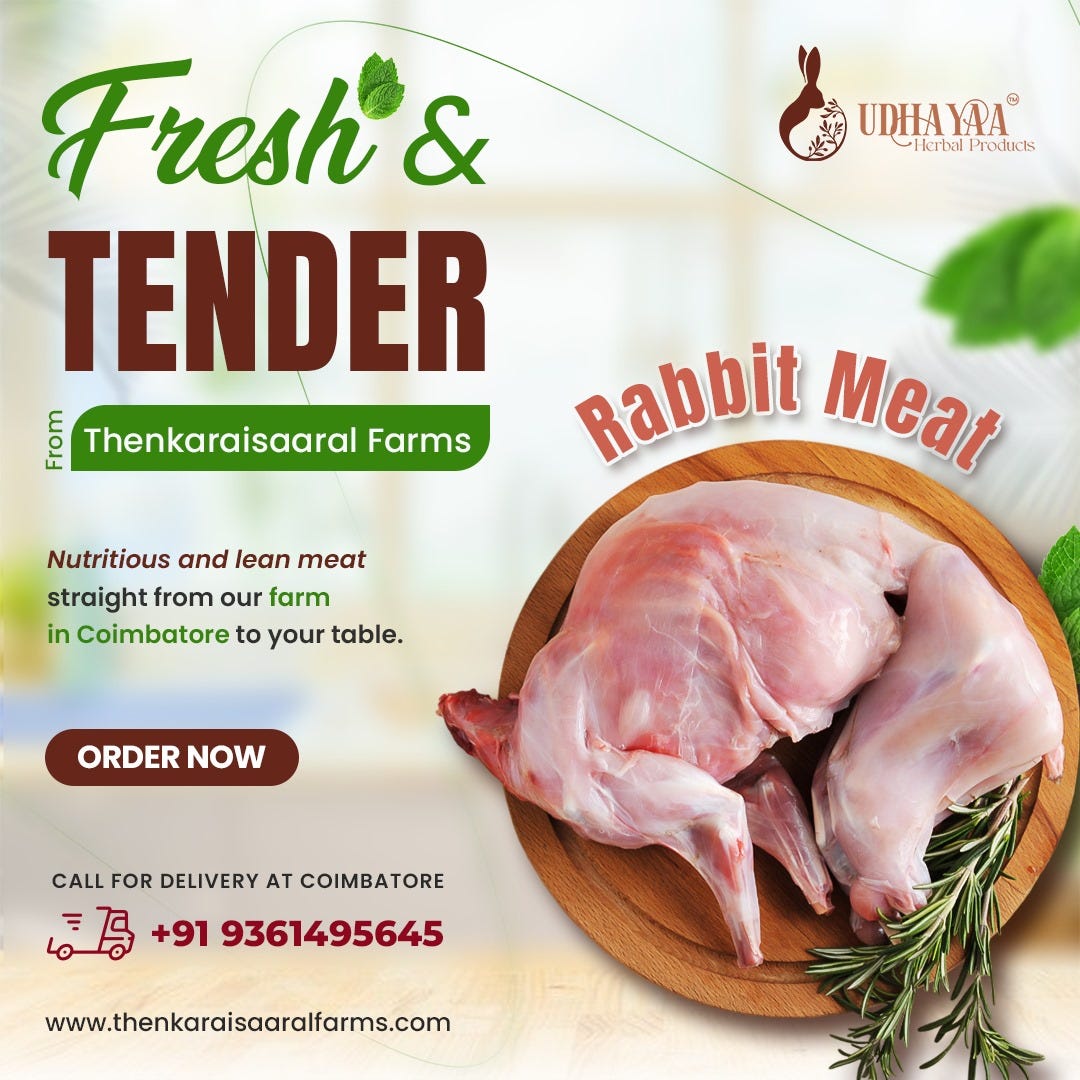 Fresh Rabbit Meat: A Culinary Delight from Thenkaraisaaral Farms ...