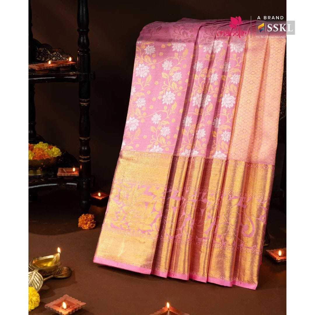 Kanchipuram’s Finest: The Royal Pink Kanchi Pattu Saree | by sarees ...