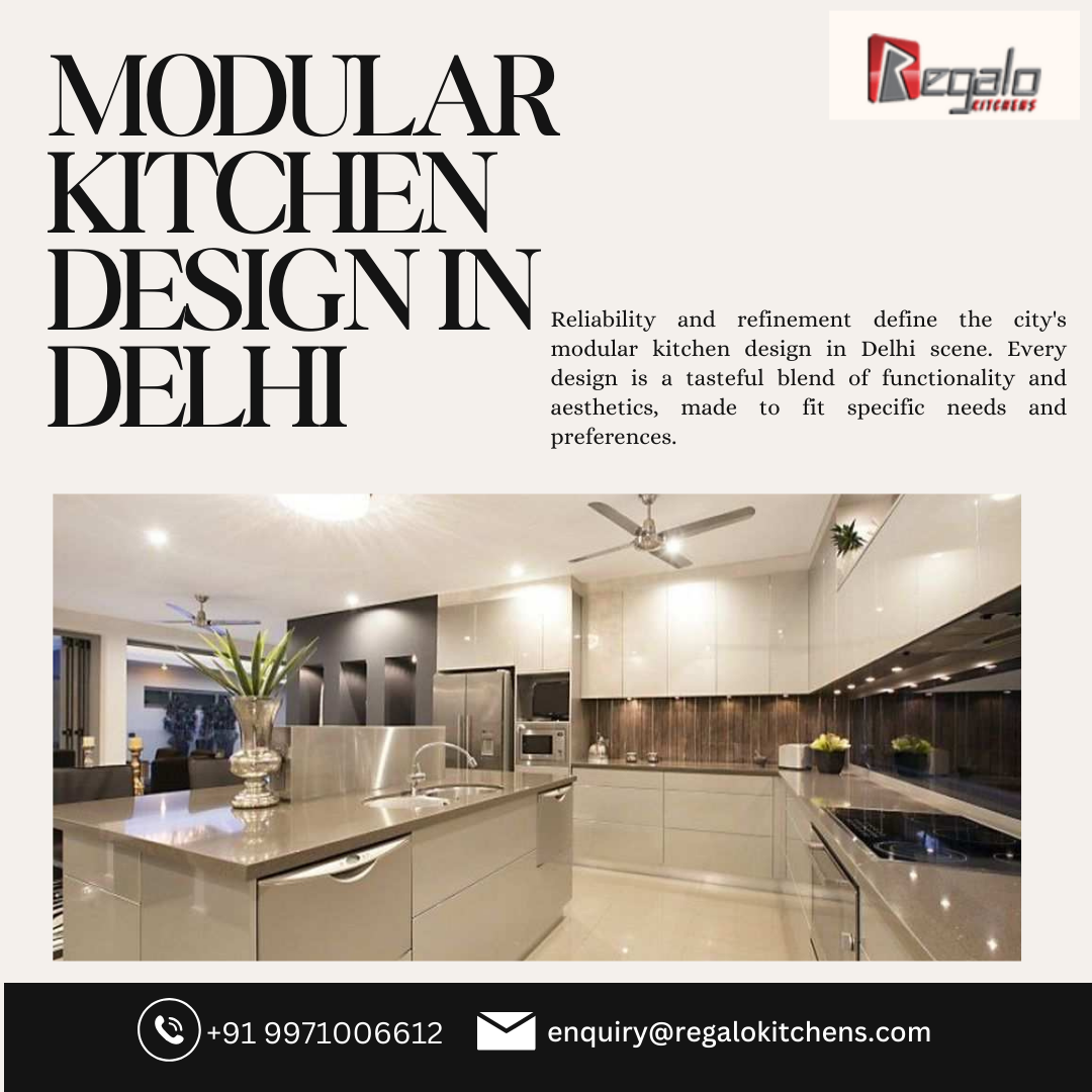 Modular Kitchen Design In Delhi | Regalo Kitchens - Kitchen Design - Medium