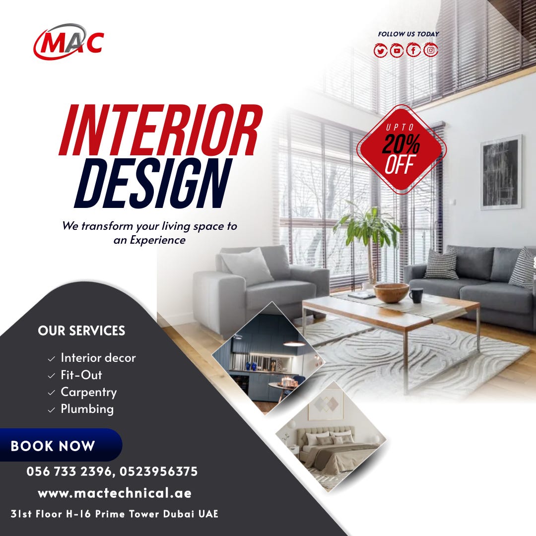 Interior Designer | MAC Technical UAE - MAC Technical Services UAE - Medium