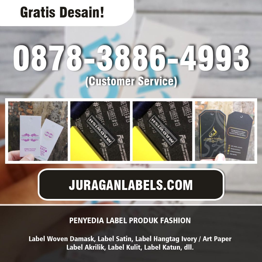 FREE DESAIN 087838864993 Membuat Label Baju Distro | by Cetak Hangtag ...