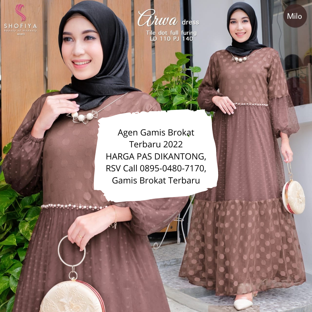 HARGA PAS DIKANTONG, RSV Call 0895–0480–7170, Gamis Brokat Terbaru ...