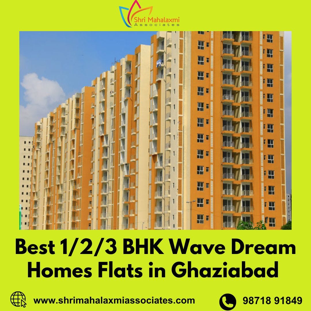 Best 1/2/3 BHK Wave Dream Homes Flats in Ghaziabad - Shri Mahalaxmi ...