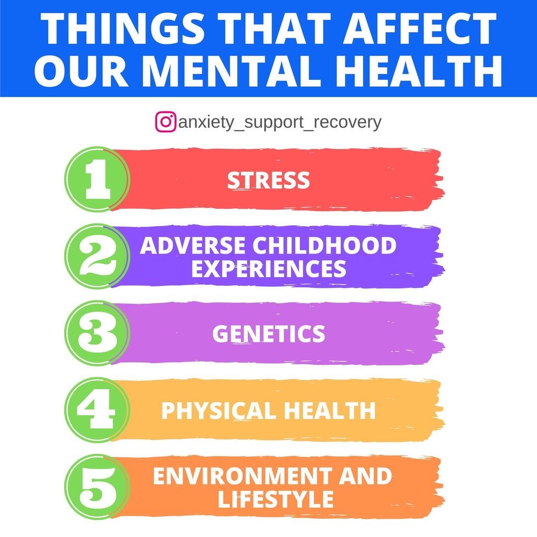 Things That Affect Our Mental Health | by Anxiety Support | Jan, 2024 ...