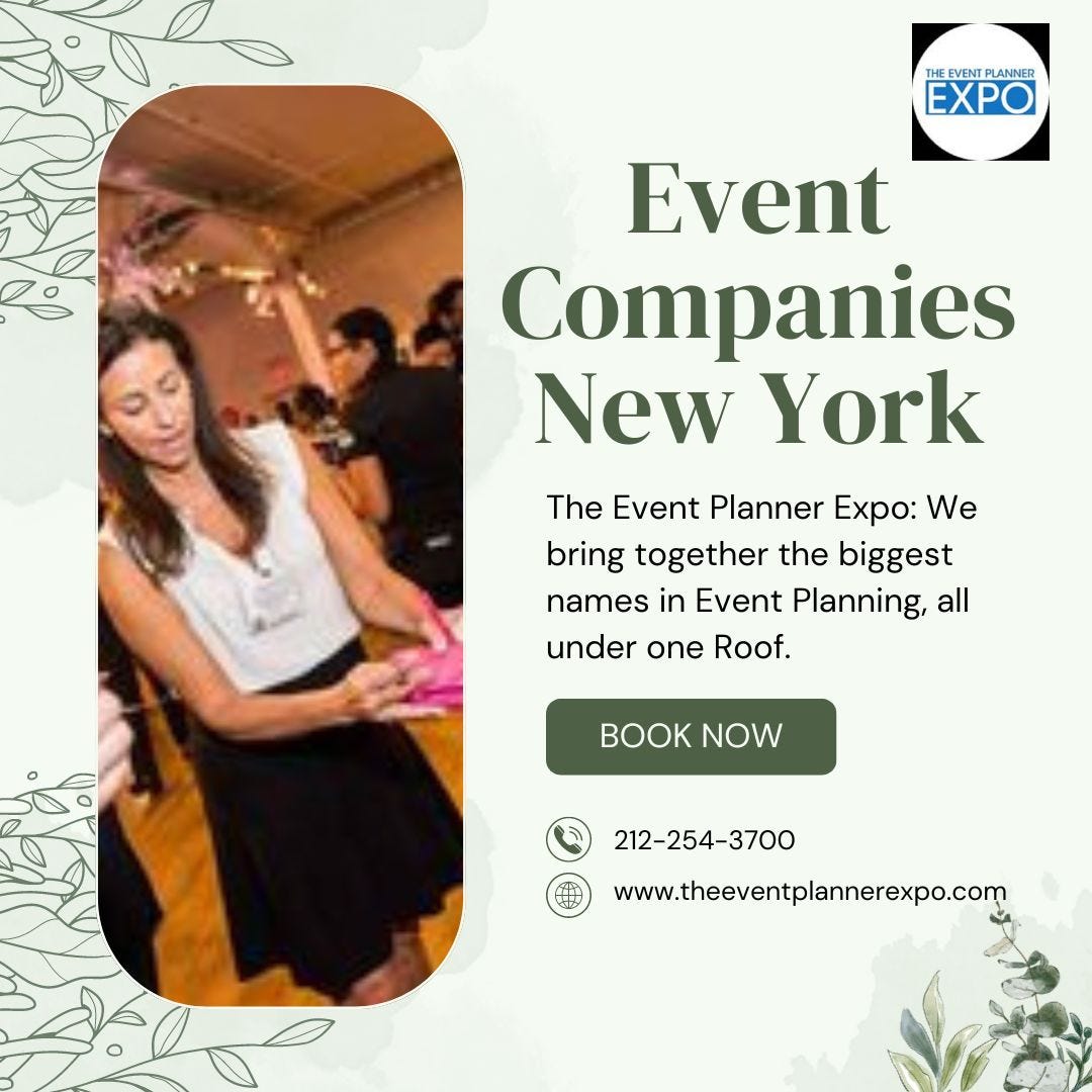 The Event Planner Expo: Your Perfect Choice for Event Companies in New ...
