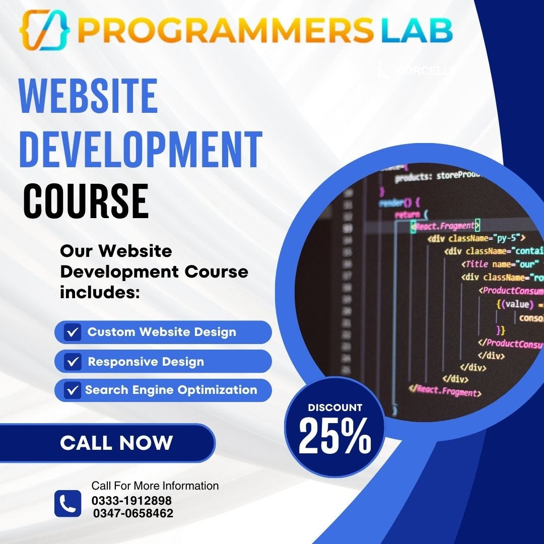 𝐁𝐞𝐬𝐭 𝐈𝐧𝐬𝐭𝐢𝐭𝐮𝐭𝐞 𝐅𝐨𝐫 𝐖𝐞𝐛𝐬𝐢𝐭𝐞 𝐃𝐞𝐯𝐞𝐥𝐨𝐩𝐦𝐞𝐧𝐭 𝐂𝐨𝐮𝐫𝐬𝐞 𝐈𝐧 𝐑𝐚𝐰𝐚𝐥𝐩𝐢𝐧𝐝𝐢 - Programmers Lab Tranning ...