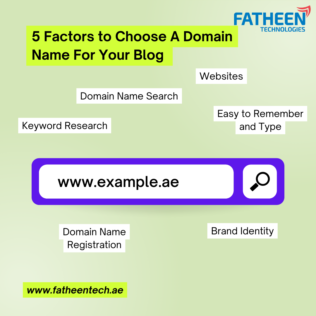 5 Factors to Choose a Domain Name for Your Blog | by Fatheentech | Medium