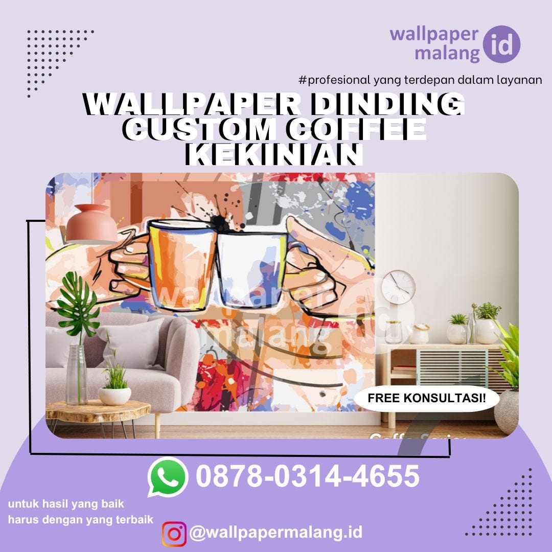 WALLPAPER DINDING CUSTOM COFFEE KEKINIAN | by Tukang Wallpaper3 | Aug ...
