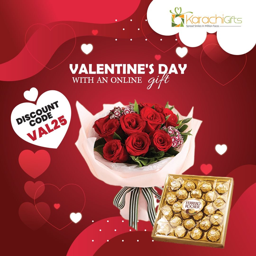 Valentines day gifts to Karachi - Oliva Adams - Medium