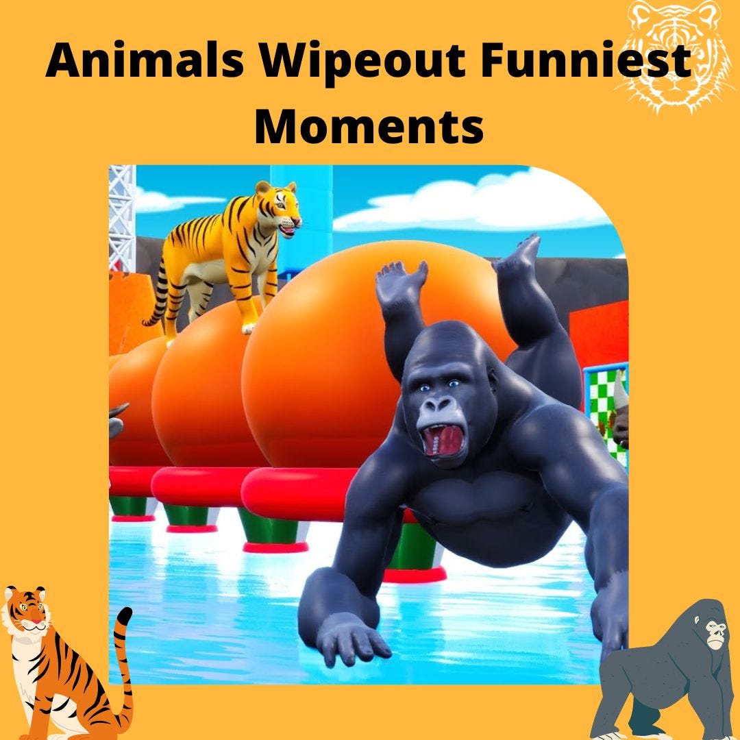 Animals Wipeout Funniest Moments 2 | Wipeout Game 3D Animals Funny ...