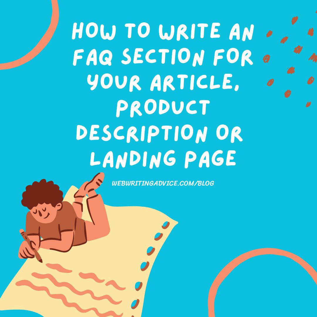 How to Write an FAQ Section for Your Article, Product Description or ...