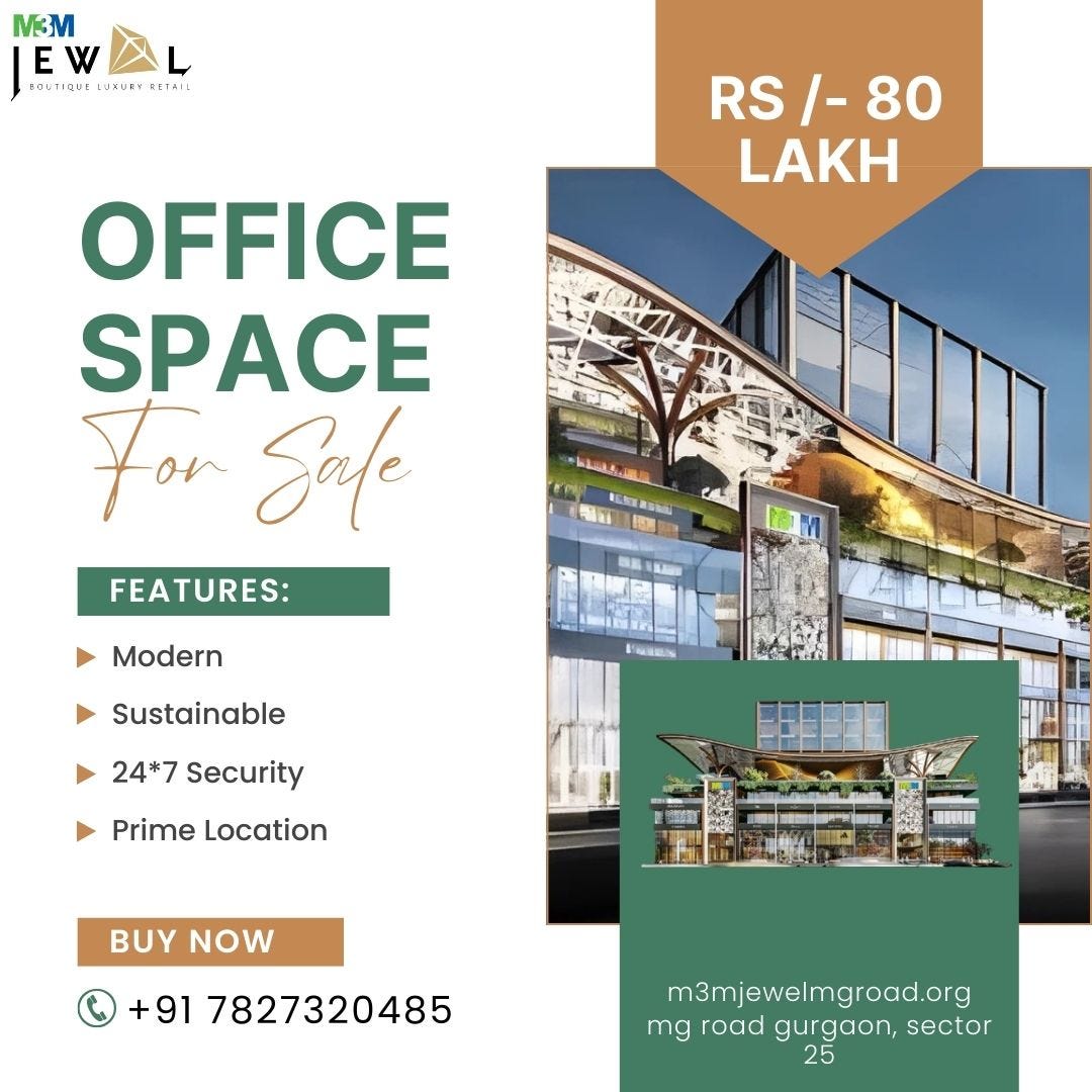 Invest in the Future with M3M Jewel Gurgaon - harish - Medium