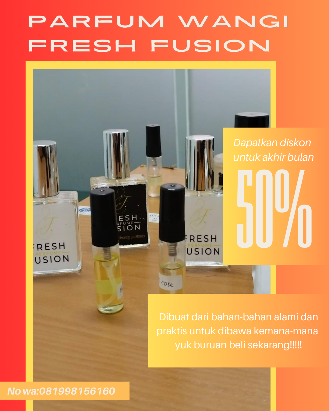 Apa? parfum wangi diskon 50%?hanya akhir bulan ini saja? - Afandicipluk ...