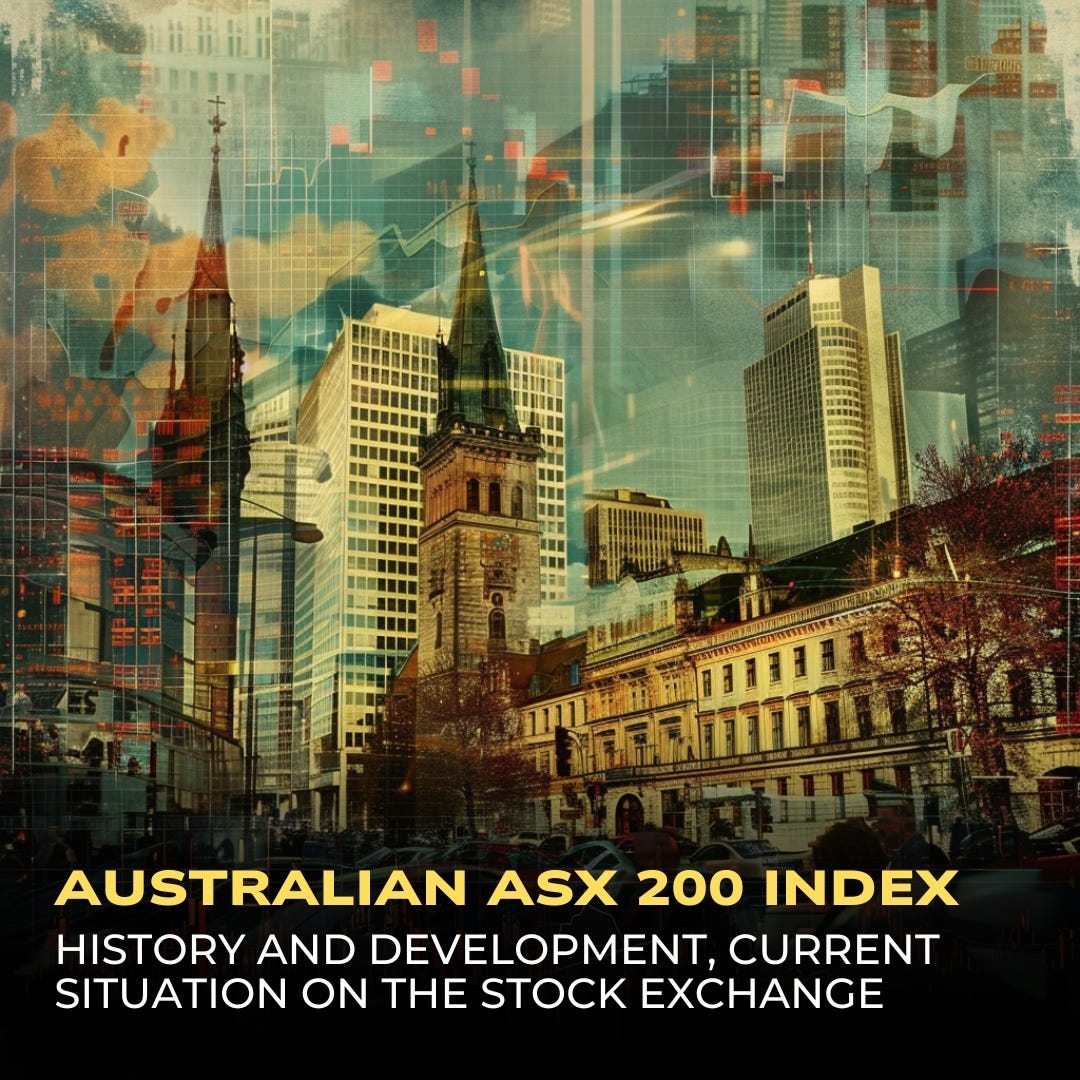 Australian ASX 200 index – history and development, current situation ...